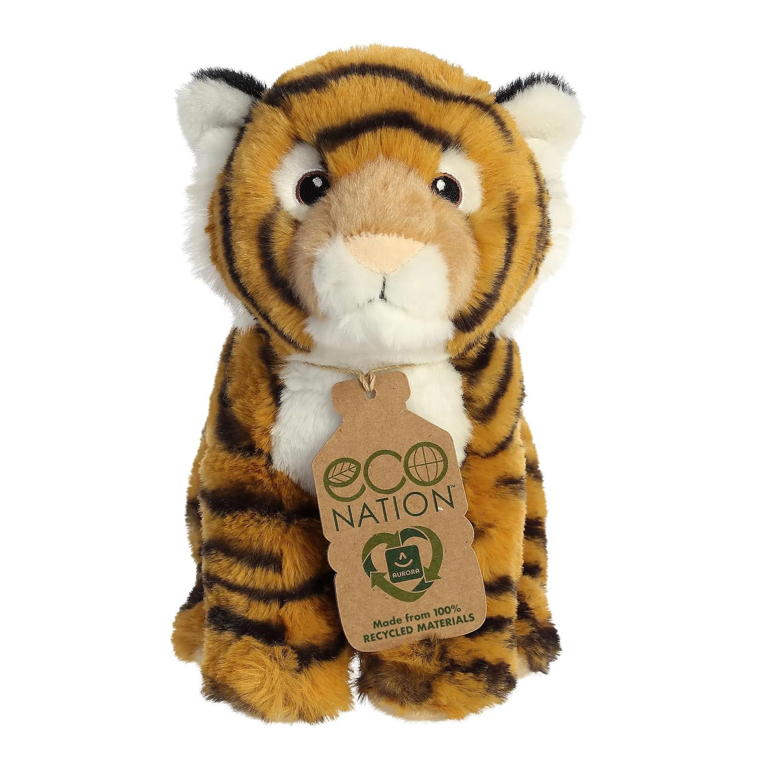 Aurora, 35000, Eco Nation Bengal Tiger, 9In, Soft Toy, (Orange, Black ...