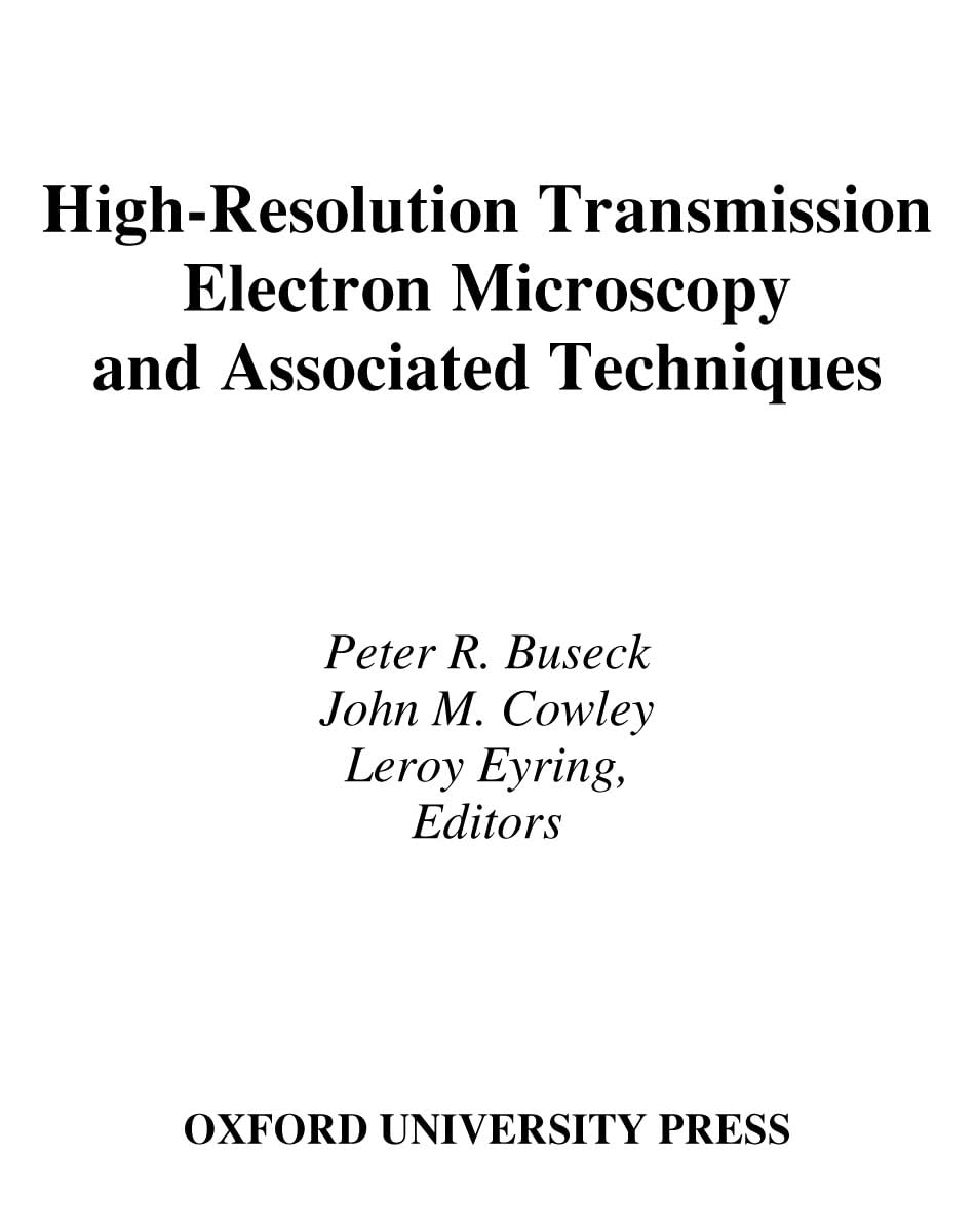 Peter R. Buseck High-Resolution Transmission Electron Microscopy and ...