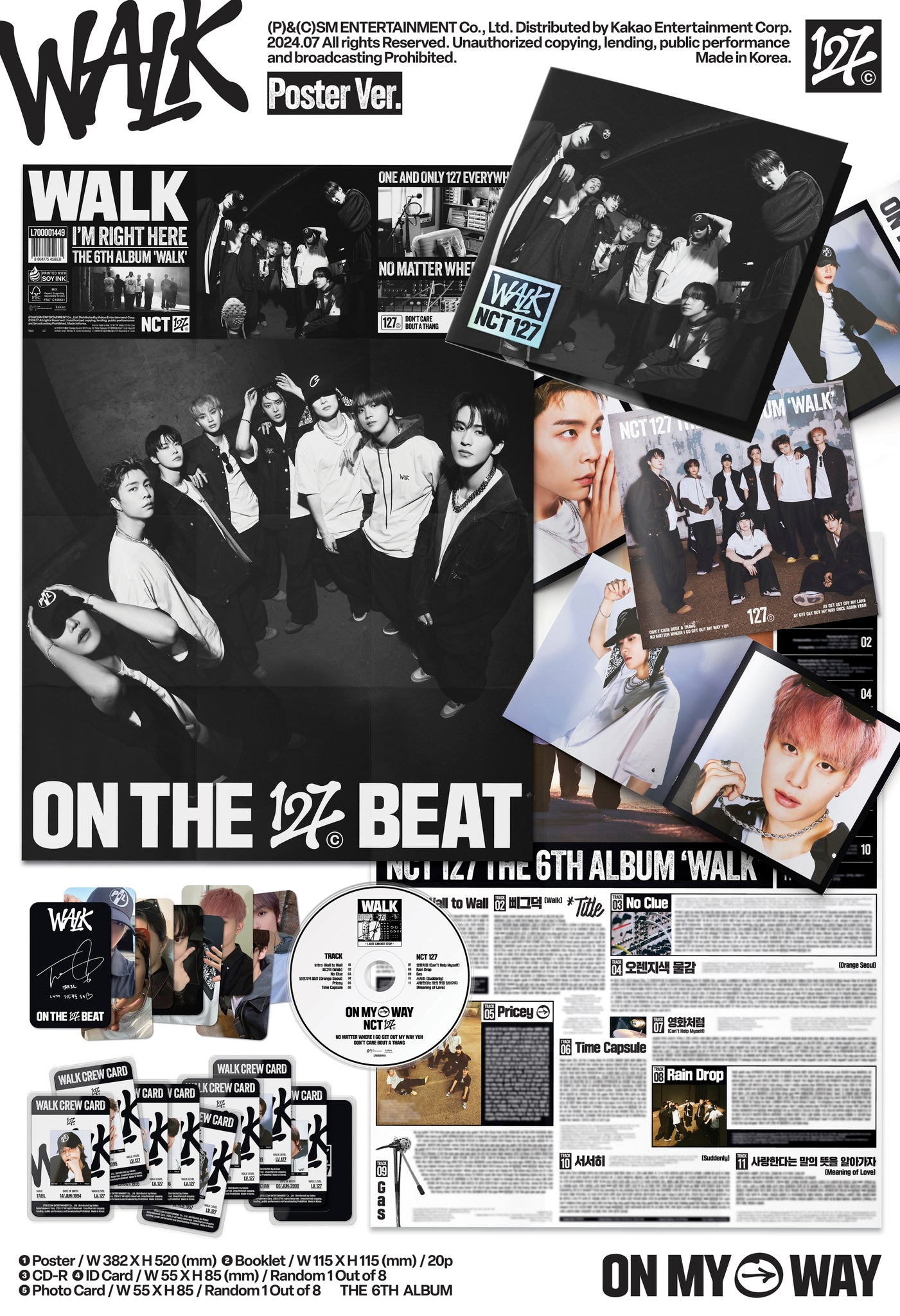 NCT 127 Walk - The 6th Album (Poster Ver.) – Rarewaves.com