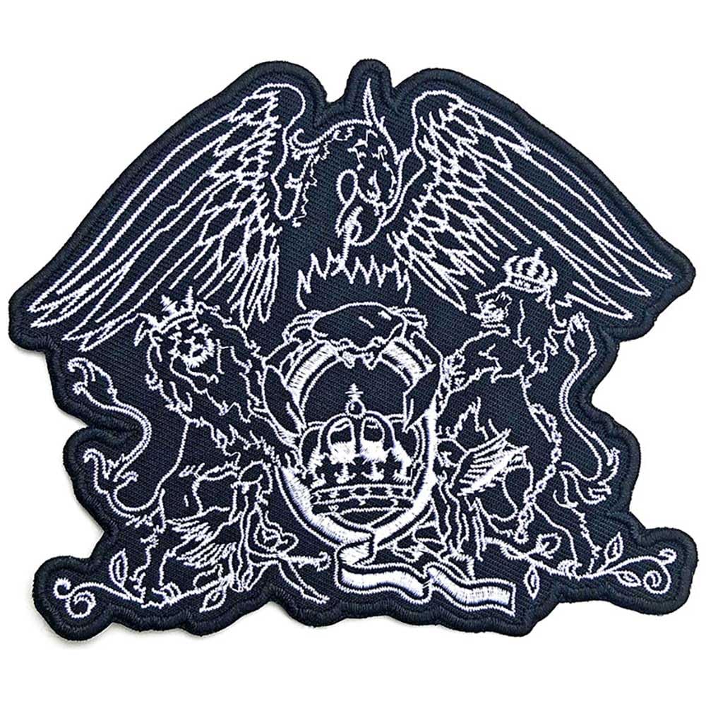 Queen Patch Cut Out Crest Band Logo Official Embroidered woven iron on ...