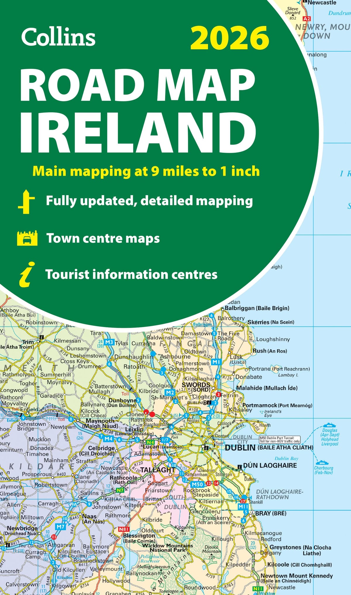 2026 Collins Road Map of Ireland: Folded map (Collins Road Atlas ...