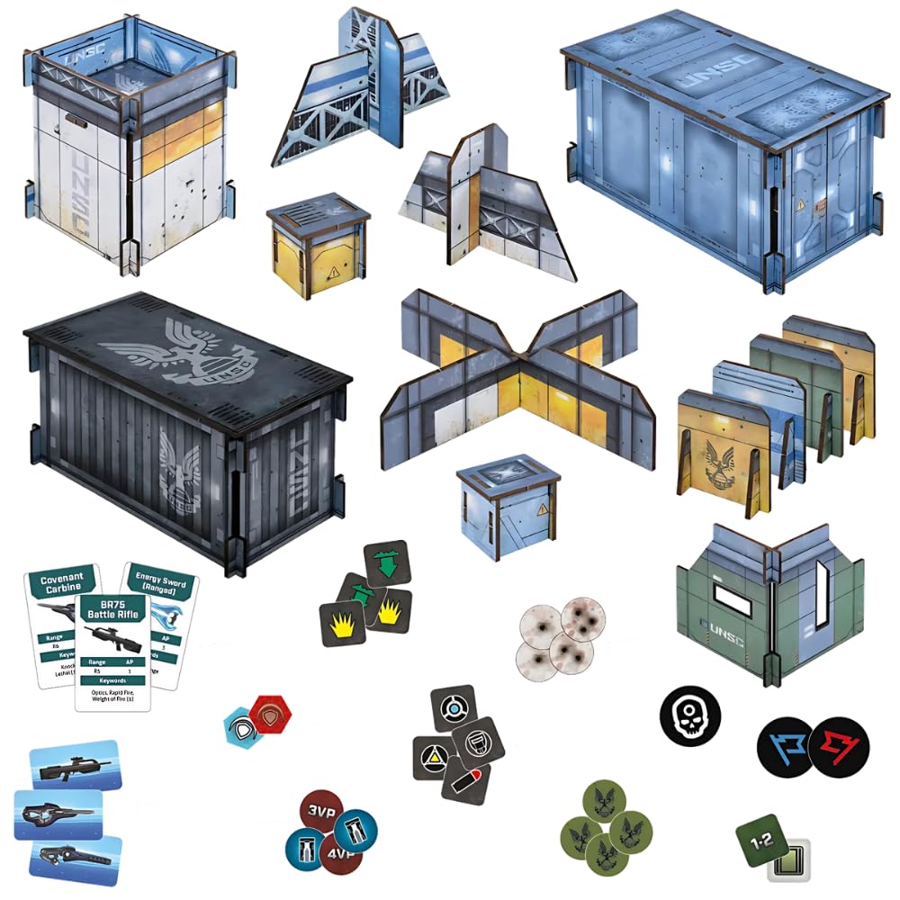 mantic Games, Halo Flashpoint Miniature: UNSC Base Terrain Set ...