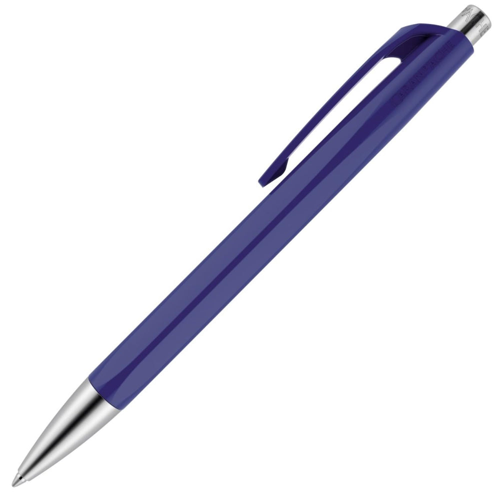 Caran Dache Ballpoint Pen, Night Blue, with SwissRide Blue Medium ...