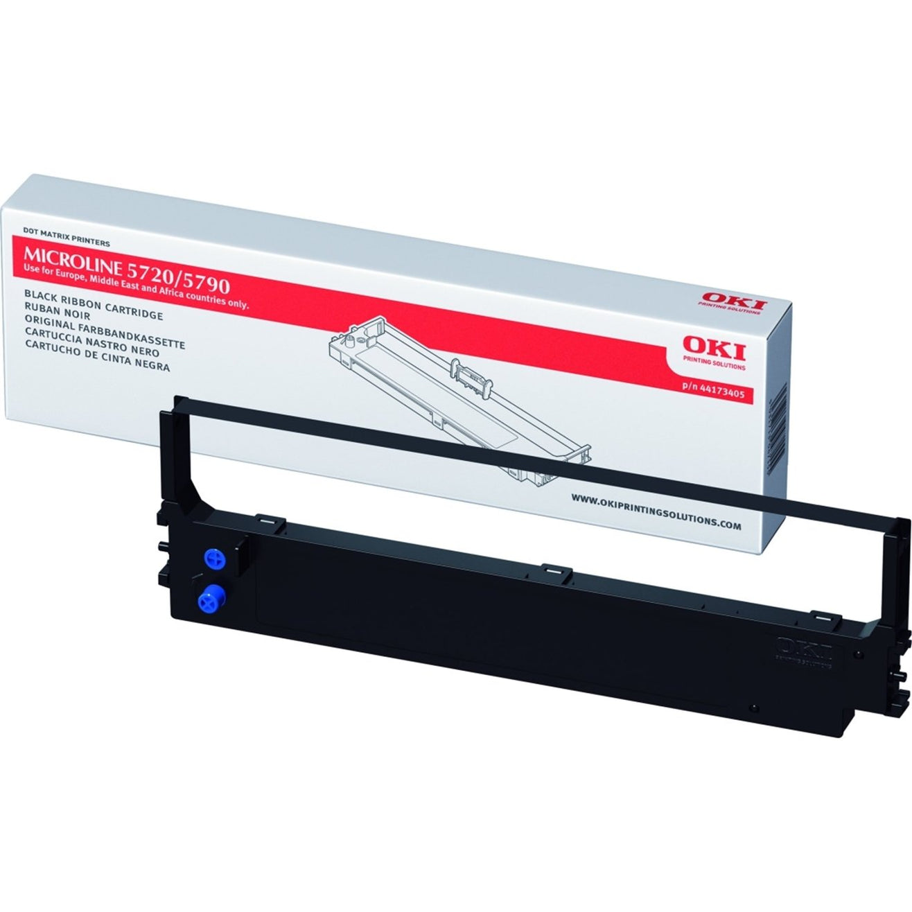 OKI Ink Ribbon Cartridge for ML5720/ML5790 Dot Matrix Printers - Black — Rarewaves.com