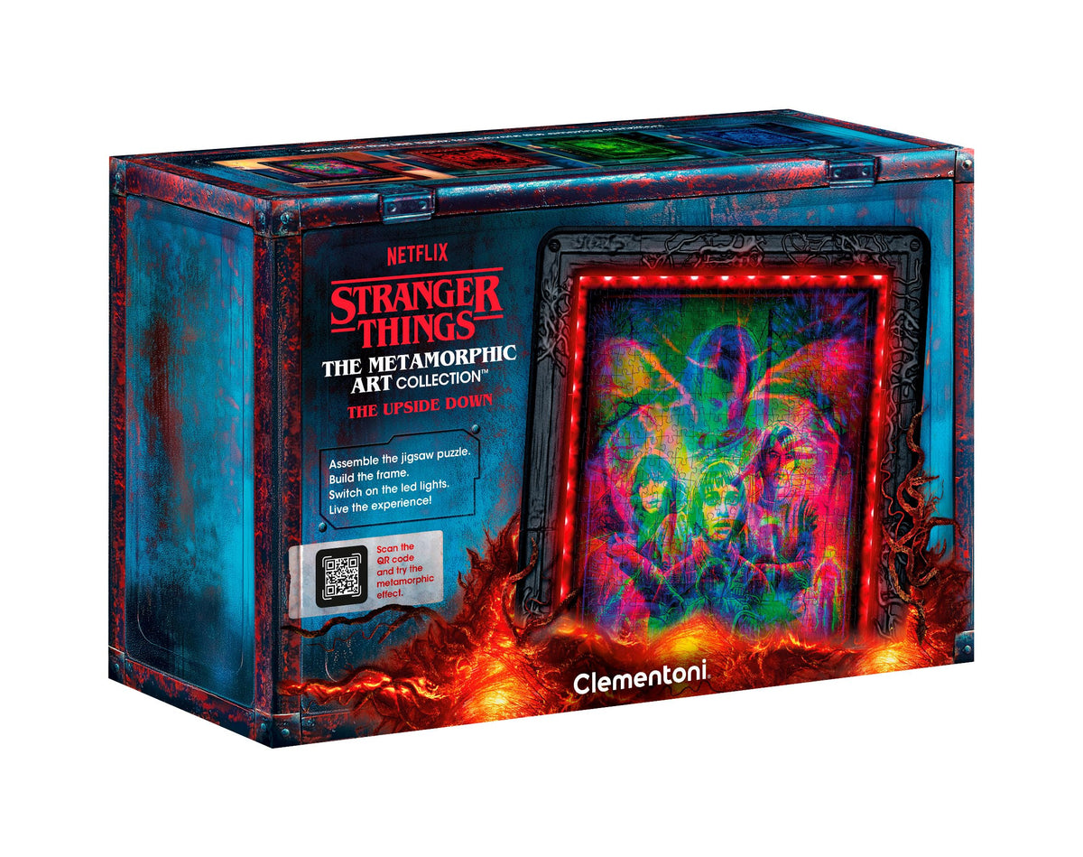 Clementoni Stranger Things Metamorphic Art with LED Light: 520-Piece ...