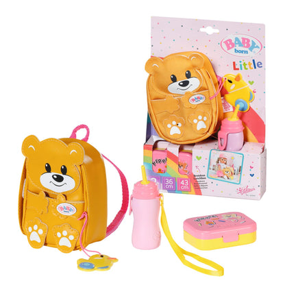 BABY Born Zapf Creation 834961 Nursery Set 36 cm-Yellow Doll Backpack ...