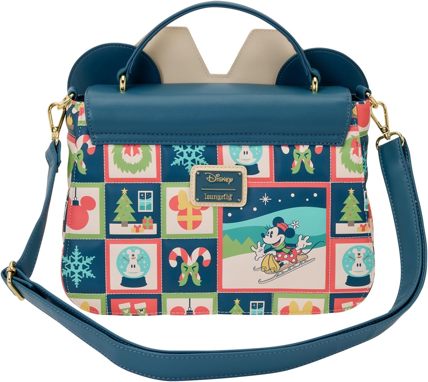 Loungefly Disney Mickey and Minnie Holiday Crossbody Bag – Rarewaves.com