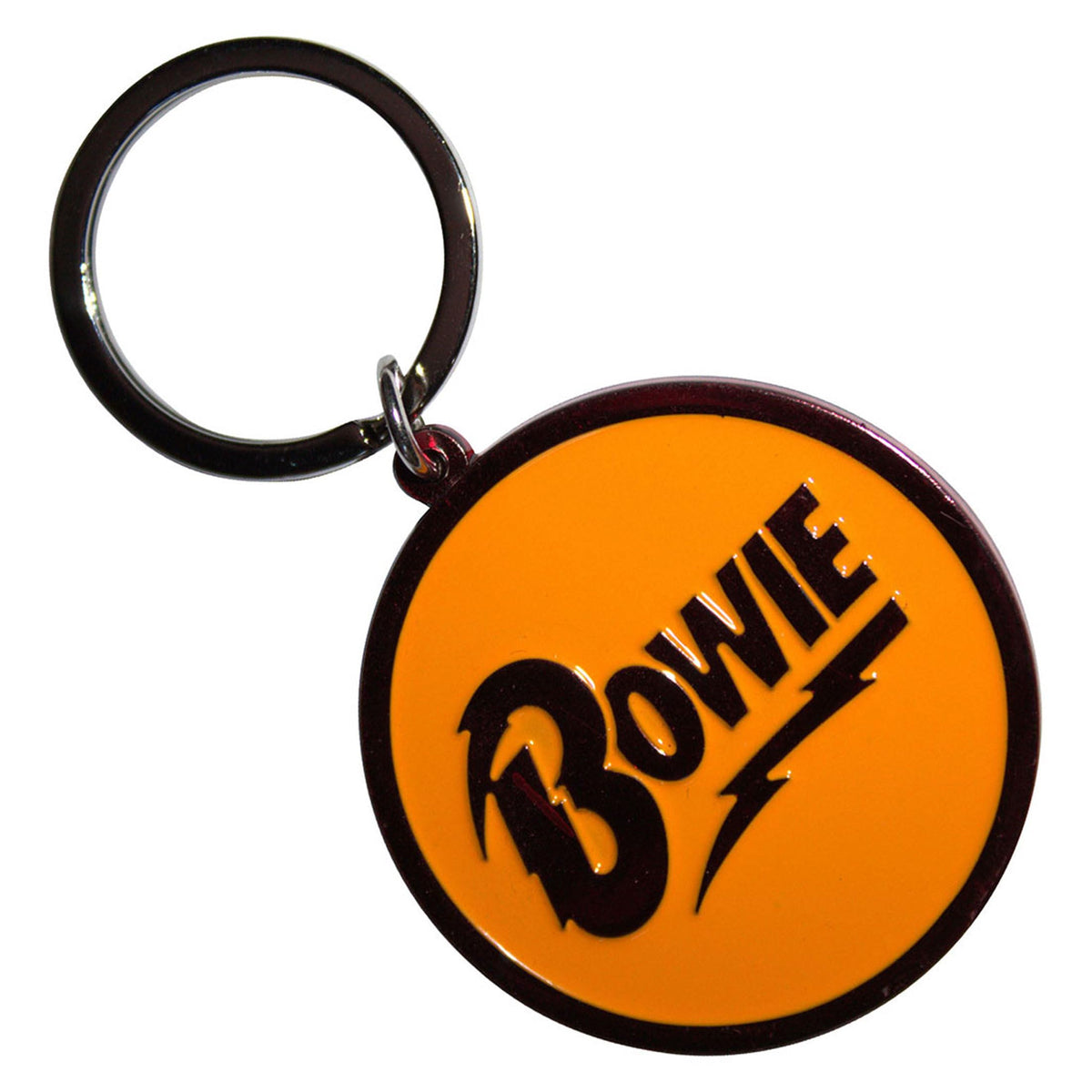 David Bowie: David Bowie Keychain. Circle Logo — Rarewaves.com