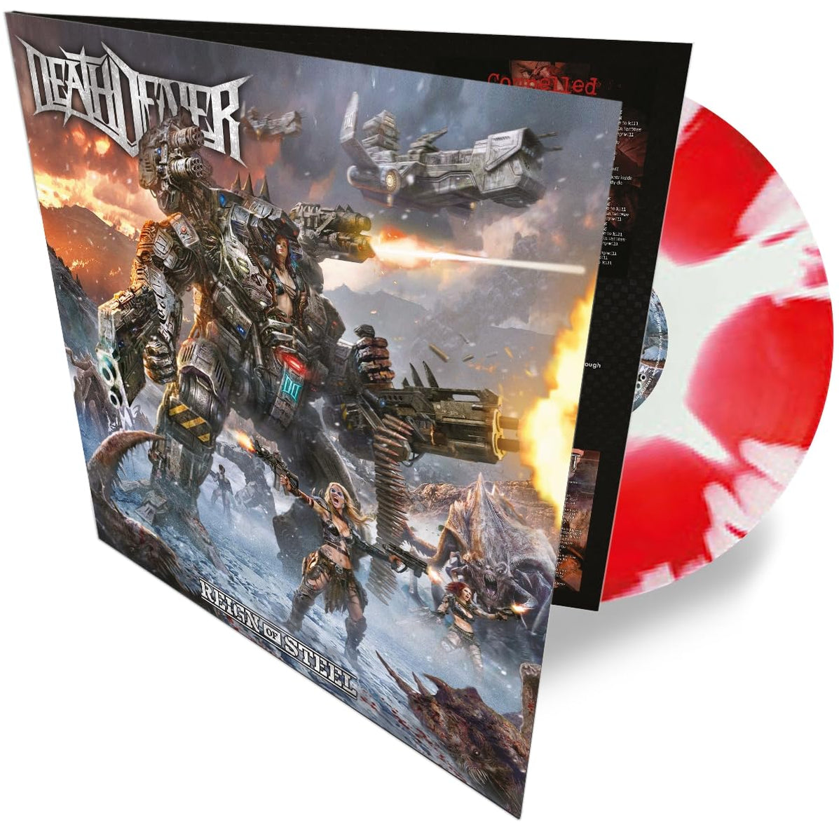 Reign Of Steel (Red White Sunburst LP) — Rarewaves.com