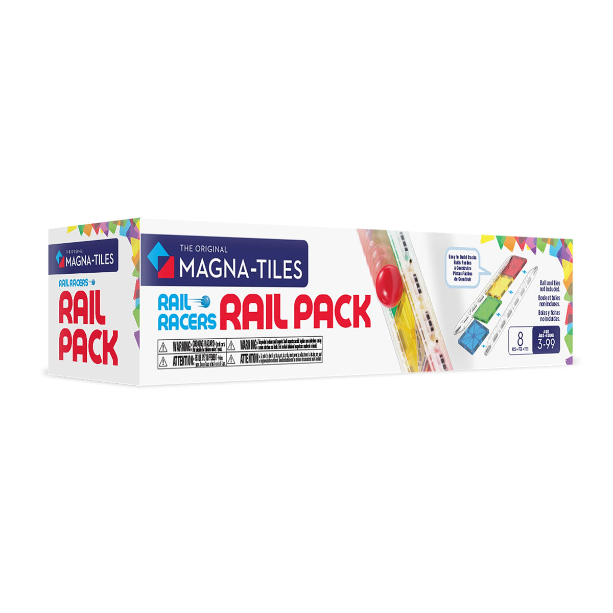 Magna-Tiles Rail Racers Rail Pack Magnetic Construction Set, The ...