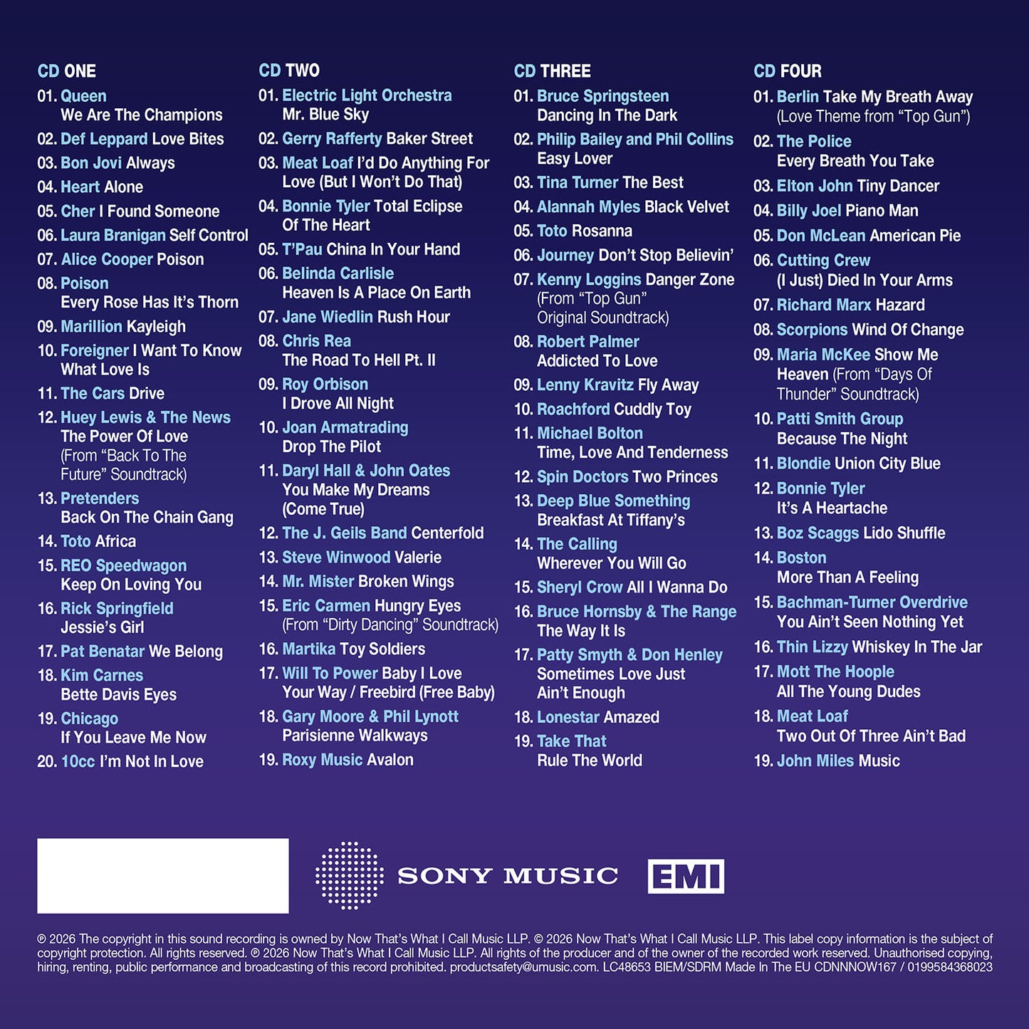 Various Artists NOW That's What I Call Soft Rock & Power Pop Anthems ...