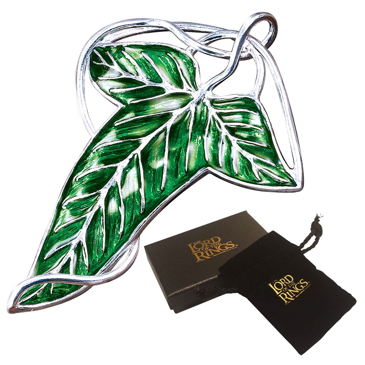 The Noble Collection The Lord of the Rings Elven Leaf Brooch - 2.8in ...