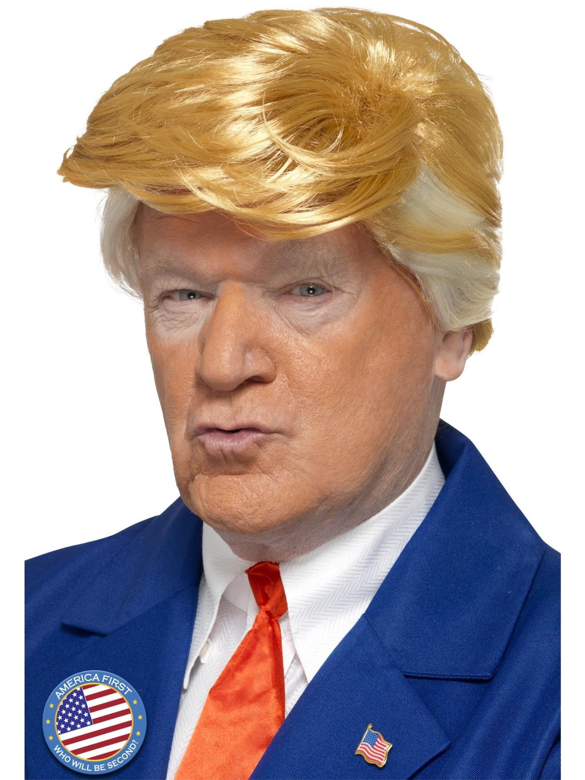 Smiffys President Wig, Blonde , Icons & Idols Fancy Dress, Adult Dress ...