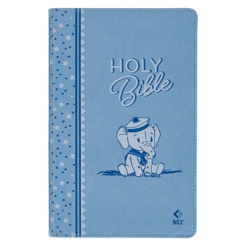 Christian Art Gifts NLT Keepsake Holy Bible for Baby Boys Baptism ...