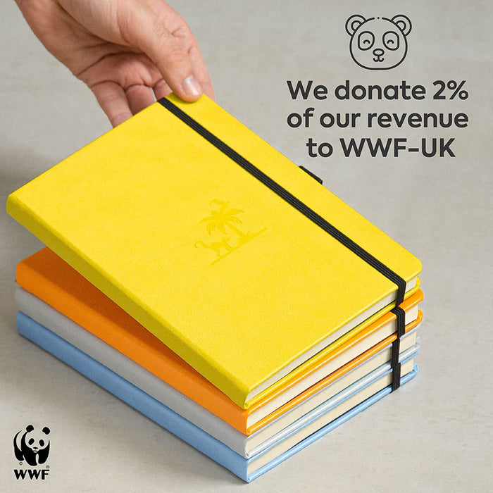 Dingbats - Earth Dotted Medium Notebook, Lime Yasuni, A5 - PU Leather ...