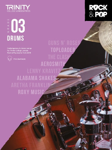 Hal Leonard Trinity College London Rock & Pop 2018 Drums Grade 3 ...