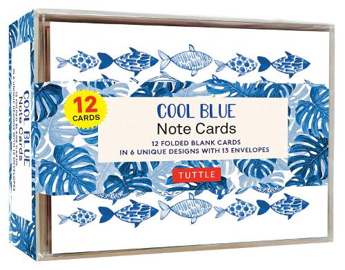 Cool Blue Note Cards - 12 Cards — Rarewaves.com