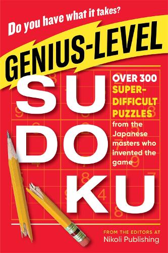 Nikoli Publishing Genius-Level Sudoku – Rarewaves.com
