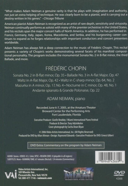 Adam Neiman: Chopin Recital – Rarewaves.com