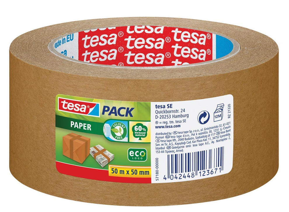 tesapack Paper ecoLogo - Environmentally Friendly Paper Packing Tape ...