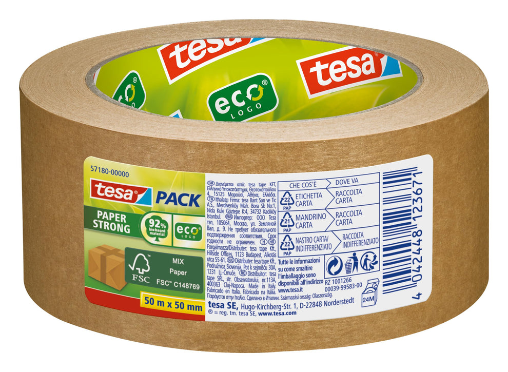 tesapack Paper ecoLogo - Environmentally Friendly Paper Packing Tape ...