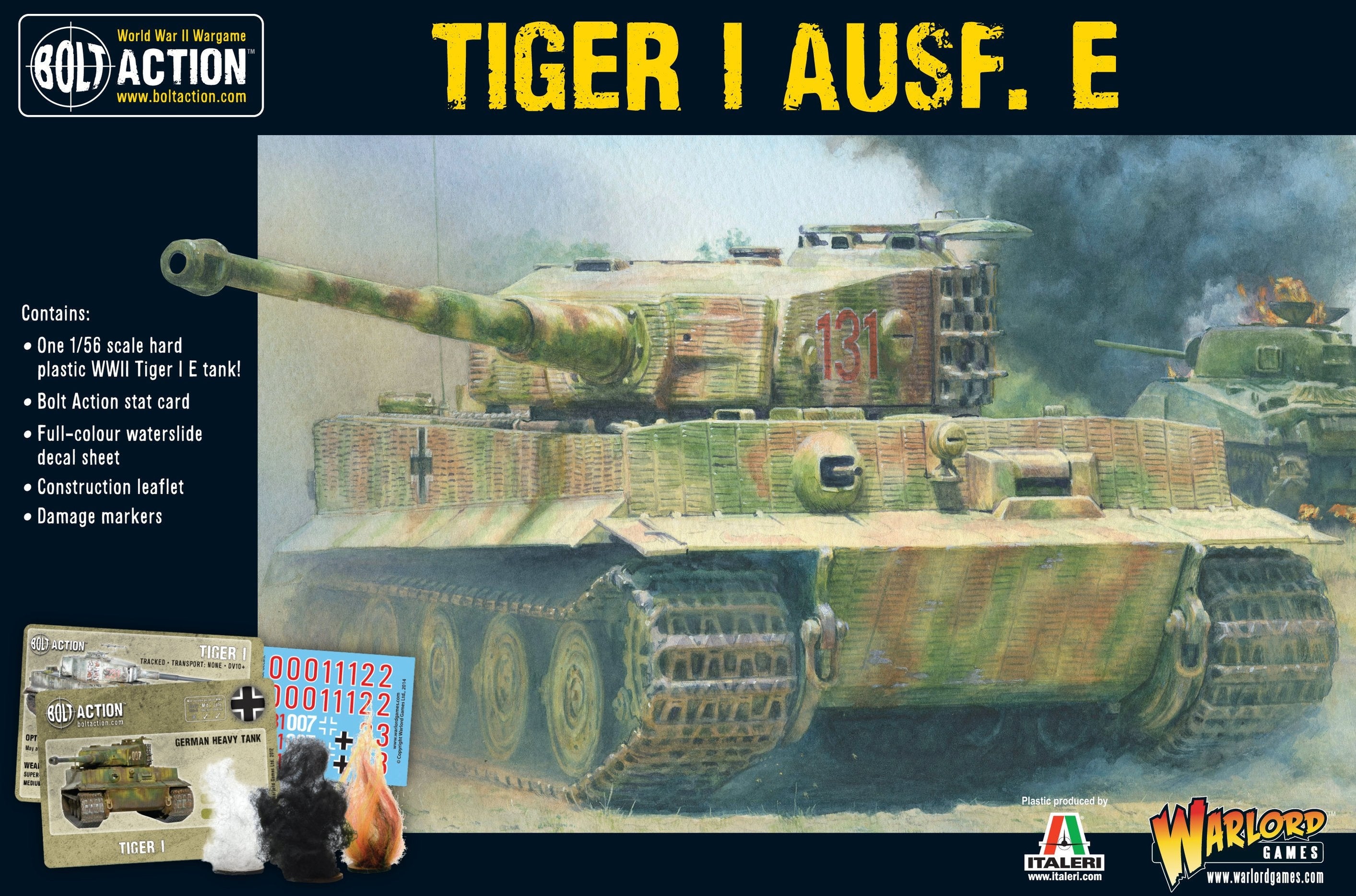 Warlord Games WGB-WM-508, Tiger I Ausf.E, Bolt Action Wargaming Model ...
