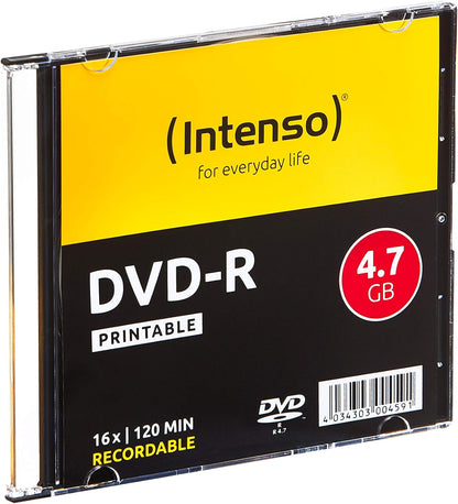 Intenso DVD-R 4.7GB, Printable, 16x 4.7GB DVD-R 10pieza(s) - DVD+RW ...