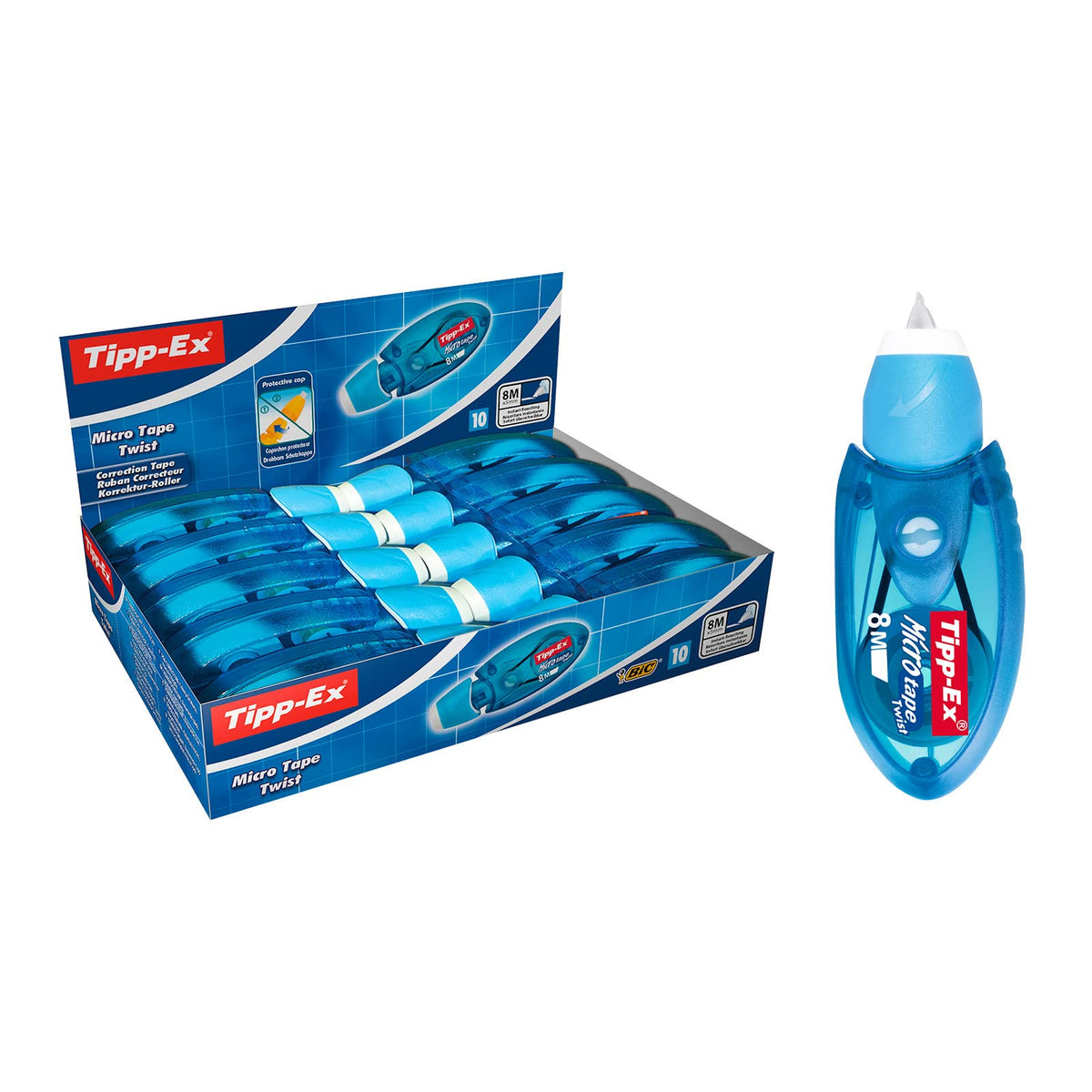 Tipp-Ex Micro Tape Twist Correction Tapes - Blue Body, Box of 10 ...