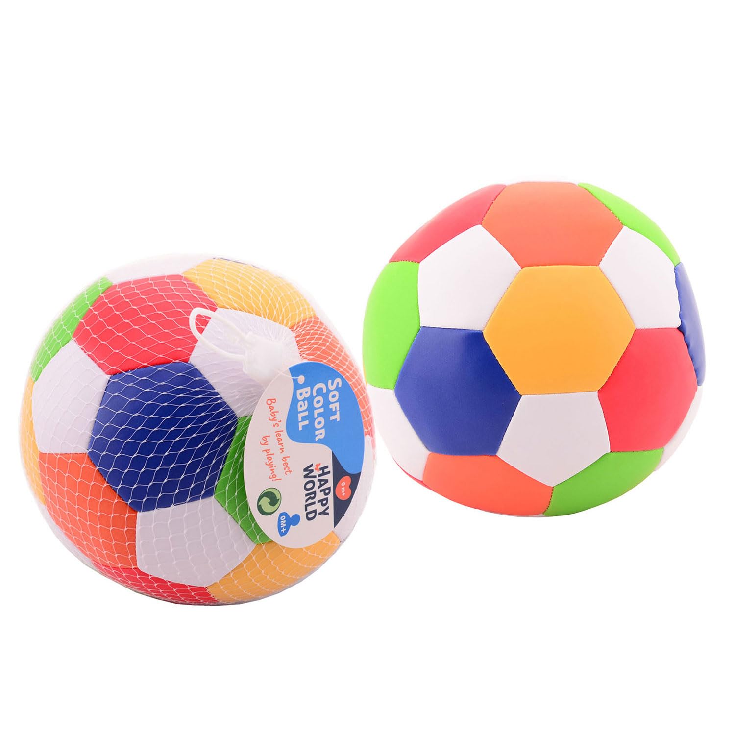 Johntoy soft ball Happy World15 cm multicolor – Rarewaves.com