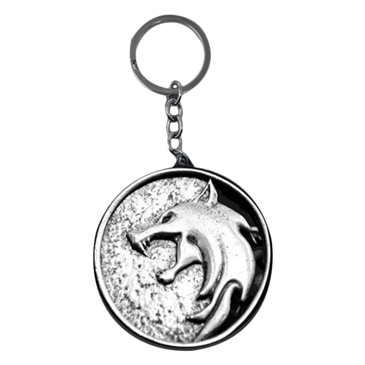The Witcher Keyring (The Wolf Design) 3D Metal 4.5 x 6cm - Official ...