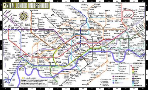 Streetwise London Underground Map - Laminated Map of the London ...