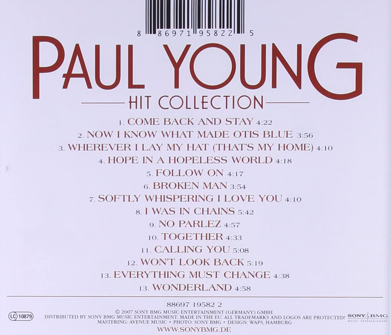 Paul Young Hit Collection – Rarewaves.com
